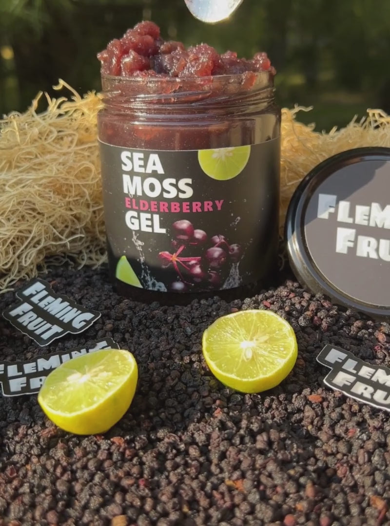 Organic Wildcrafted Elderberry Seamoss Gel – Fleming Fruit